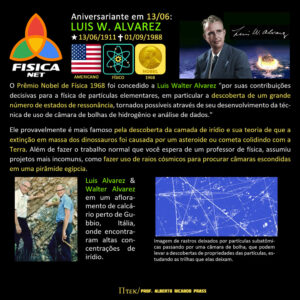 Em 13/06: LUIS W. ALVAREZ - Biografias